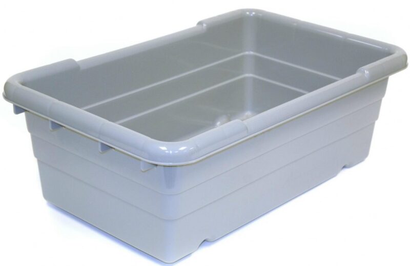 PLASTIC MEAT LUGS & TOTES GREY CONTAINER 25″x15″x 8″ WT:10 LB | GL ...